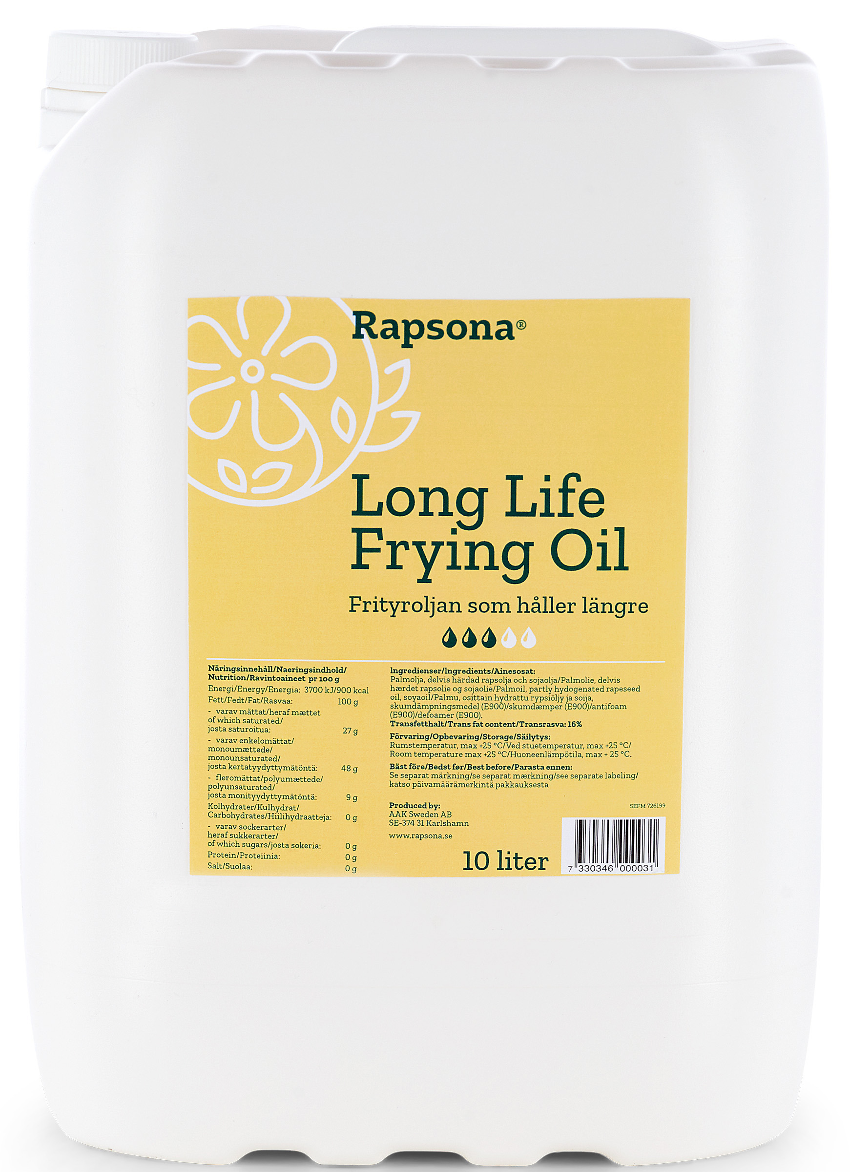 Frityrolja Long Life | Köp long life hos Menigo.se | Menigo.se