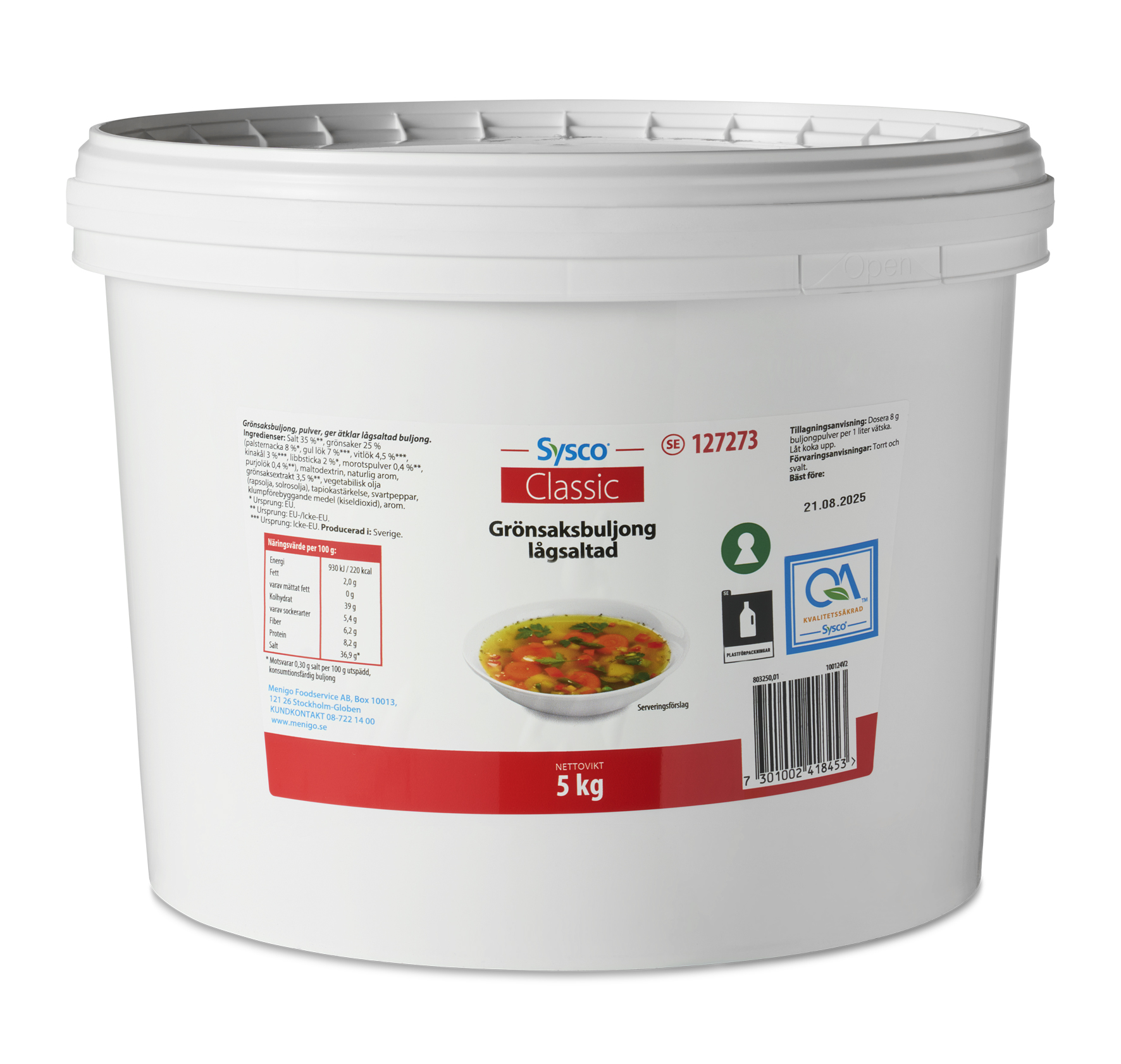 Grönsaksbuljong Lågsaltad | Köp buljong hos Menigo.se | Menigo.se