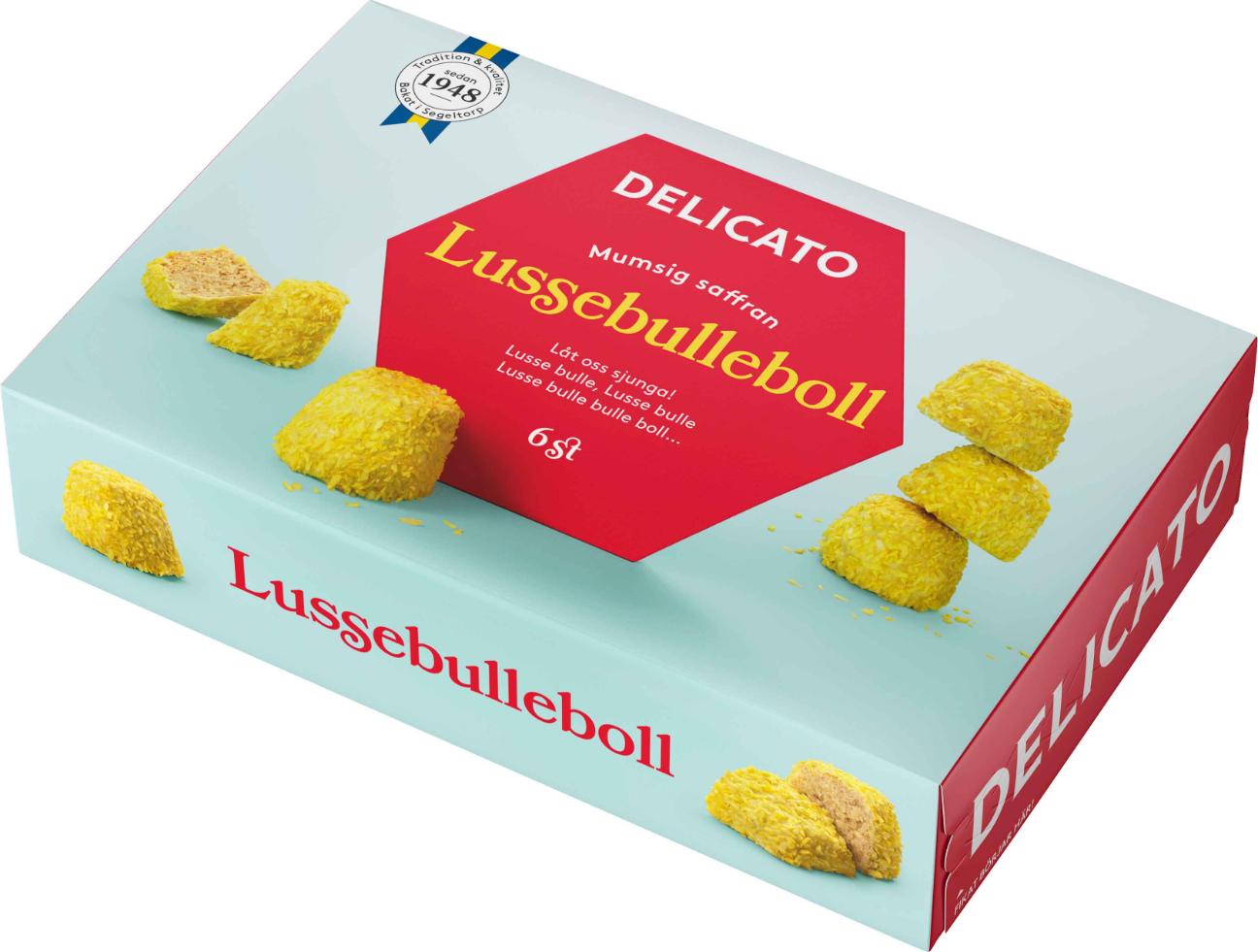 Lussebulleboll 6-pack | Köp övriga konditoribitar hos Menigo.se | Menigo.se